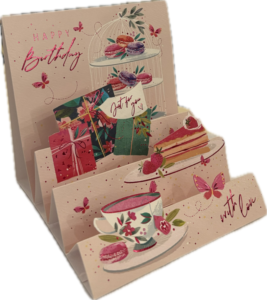 Cake & Presents Pop Up Card - Cinta Gifts