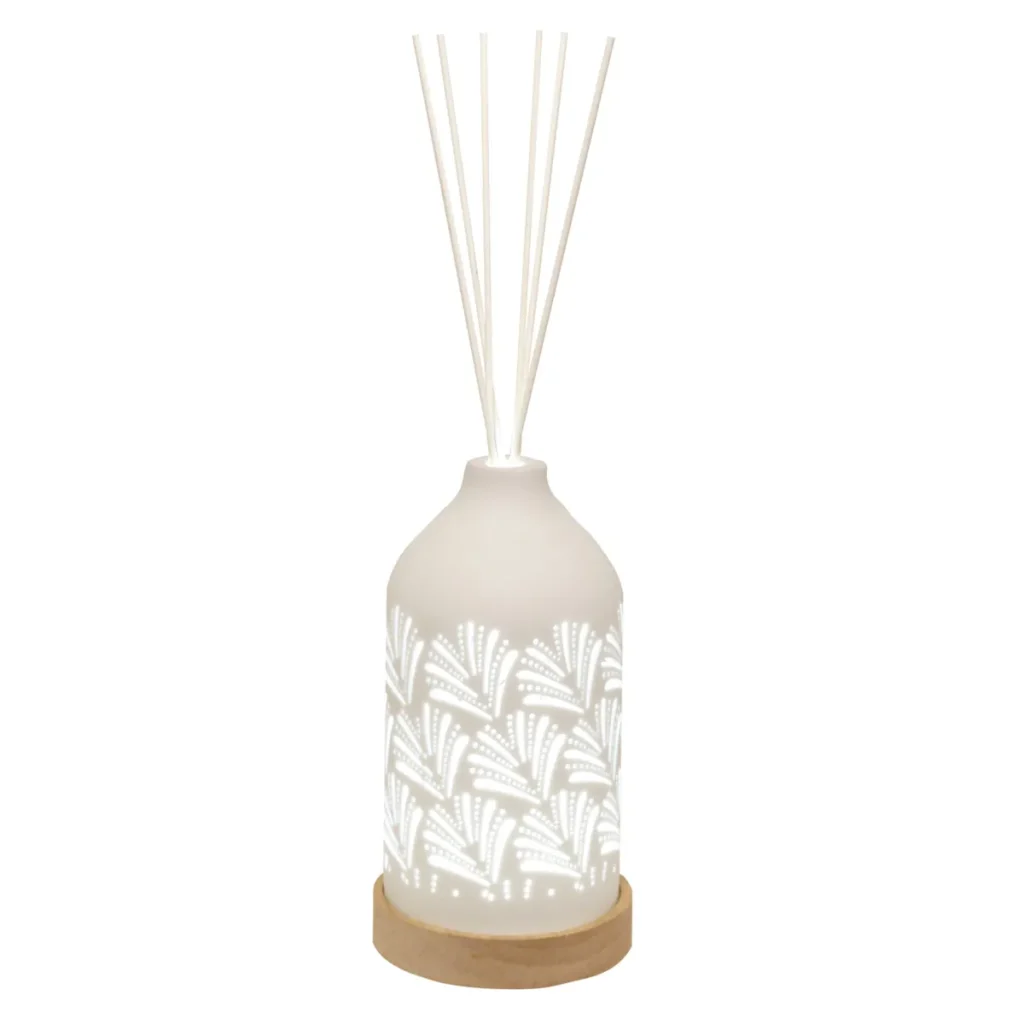 Fan Effect Ceramic Reed Diffuser LED - Cinta Gifts